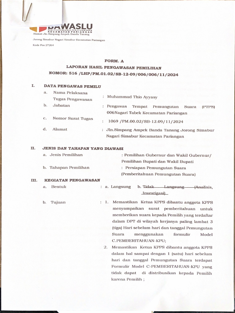 C.6 TPS 006 Tabek | PDF