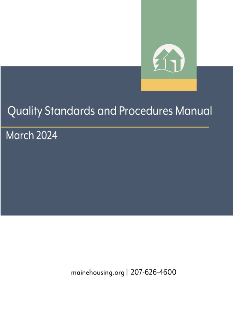 2024-quality-standards-and-procedures-manual | PDF | Building Technology