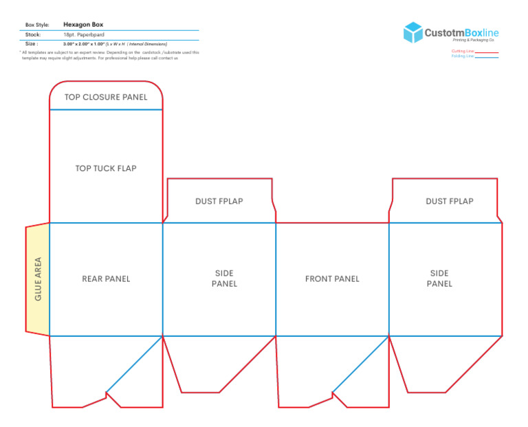 Hexagon Box Design Template | PDF