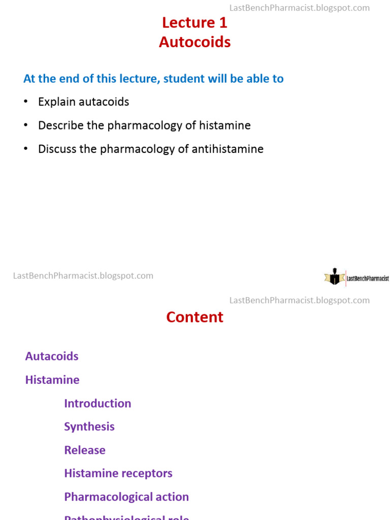 BP503T-1 Autacoids | PDF | Vasodilation | Capillary