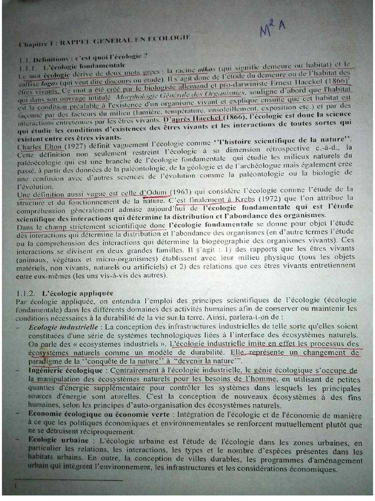 Cours D'écologie SB3 pdf-1 | PDF