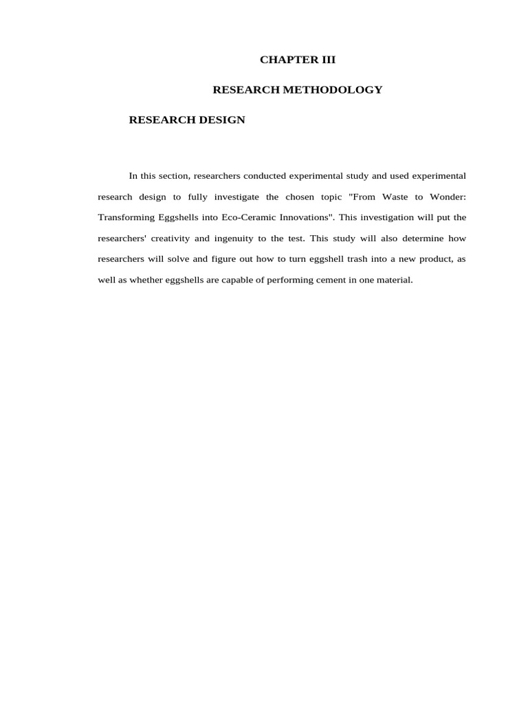CHAPTER-III-RESEARCH-METHODOLOGY | PDF | Methodology