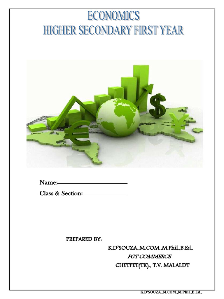 Economics Study Material Overview | PDF | Economics | Macroeconomics