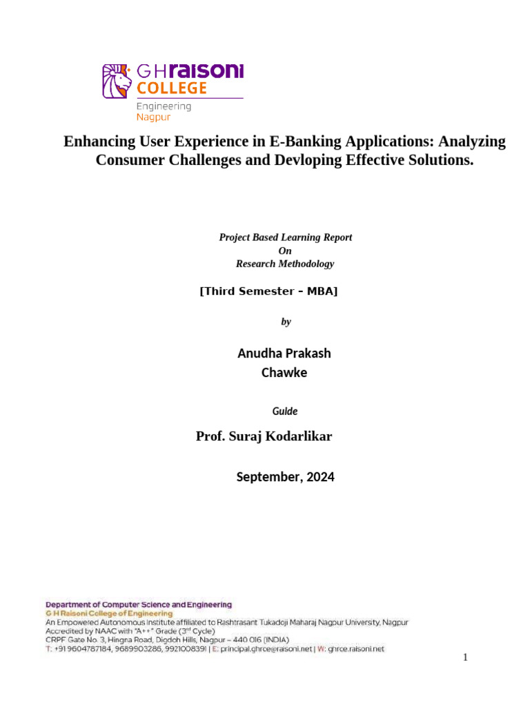 Project on e-banking (2) | PDF | Online Banking | Banks & Banking