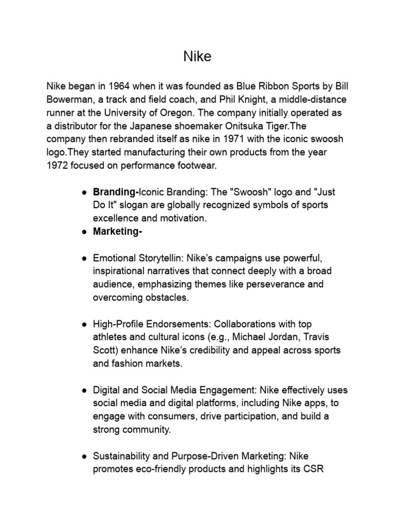 Nike | PDF | Nike | Adidas