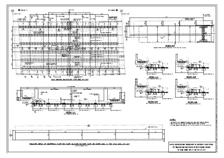 Sample Sketch For Shuttering Plate Profile of Inclined Portion of Outer Girder (g1) For Span MKD ...