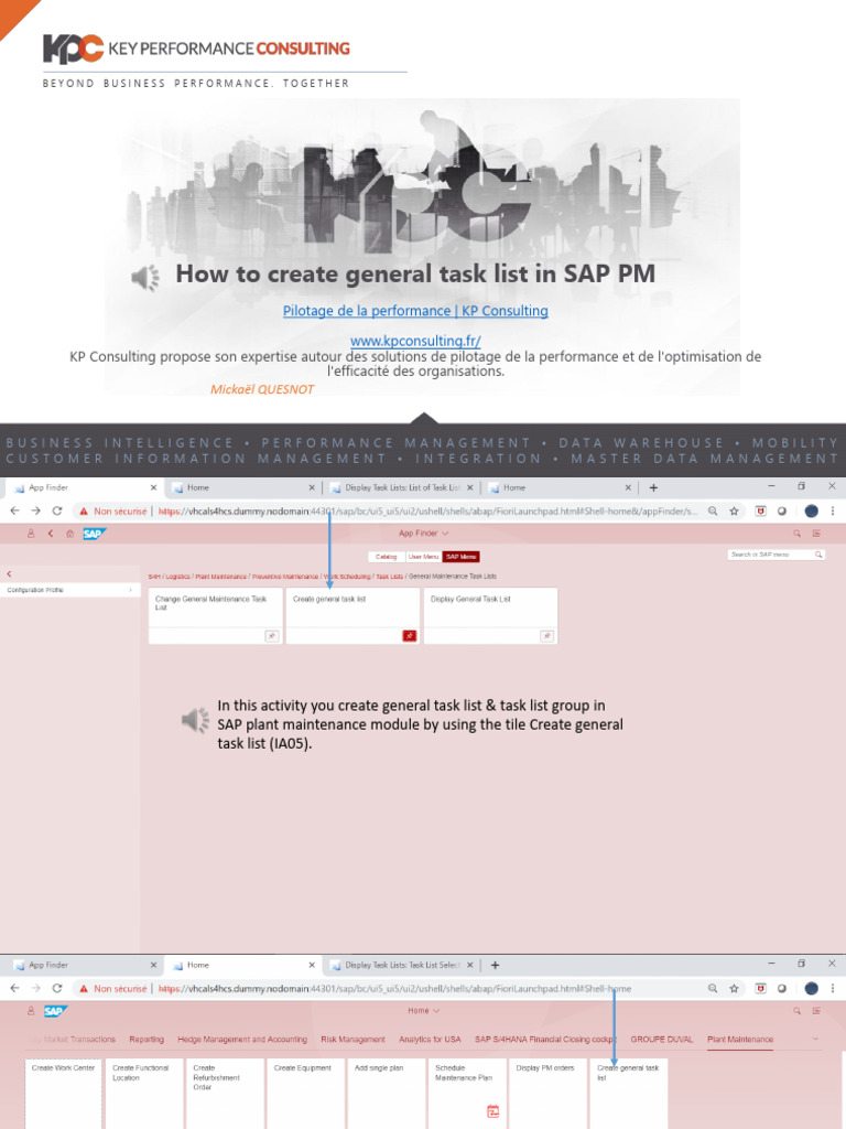 Create General Task List in SAP PM | PDF | Computing | Information ...