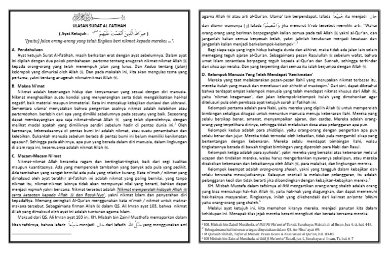 Shirothol Ladzina An'amta (6 Agustus 2020) | PDF