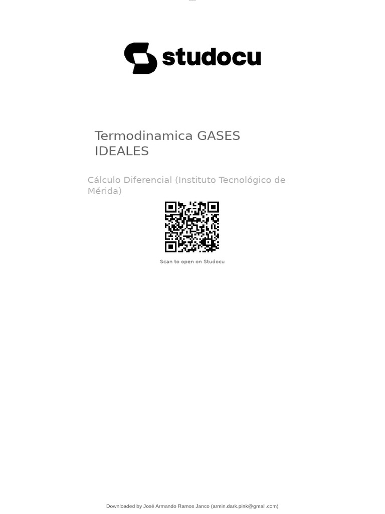 Termodinamica Gases Ideales | PDF | Gases | Evaporación