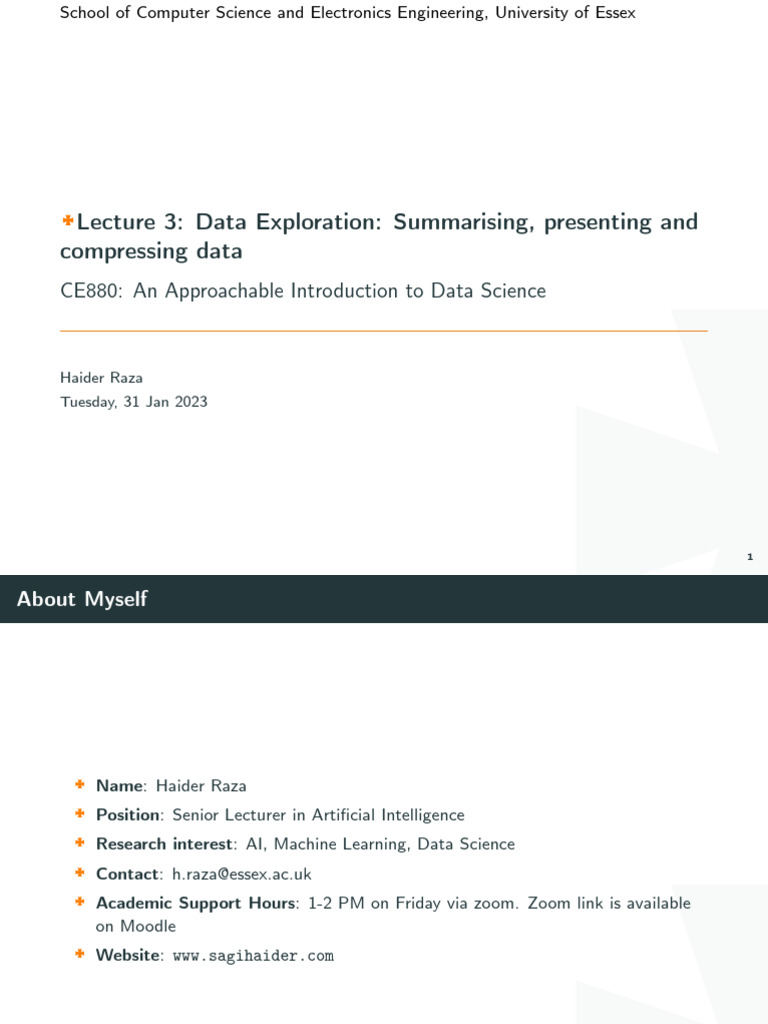 CE880_Lecture3_slides | PDF | Cluster Analysis