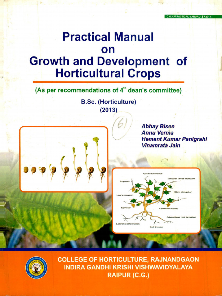 Practical Manual On Growth and Development of Horti Crops | PDF