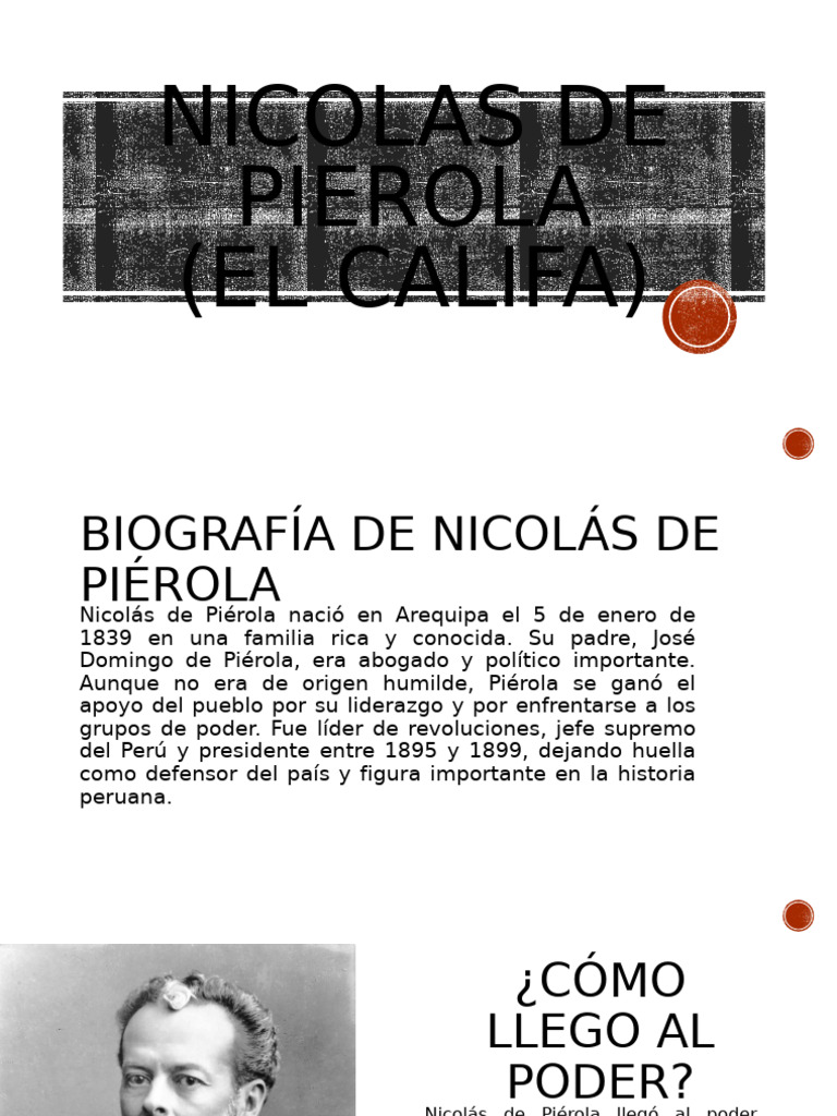 Nicolás de Piérola Tilin | PDF | Perú | América del Sur