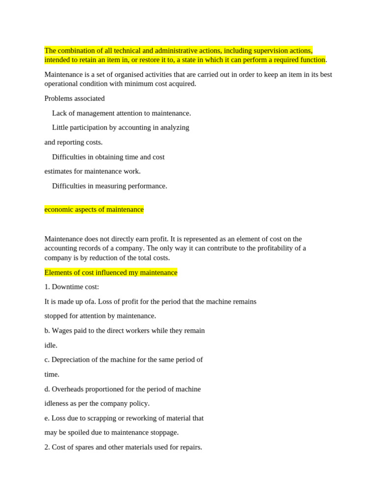 maintenence | PDF | Reliability Engineering