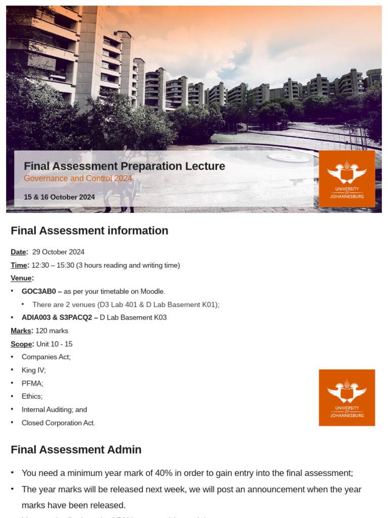Exam Preparation Slides | PDF | Internal Audit | Legal Liability