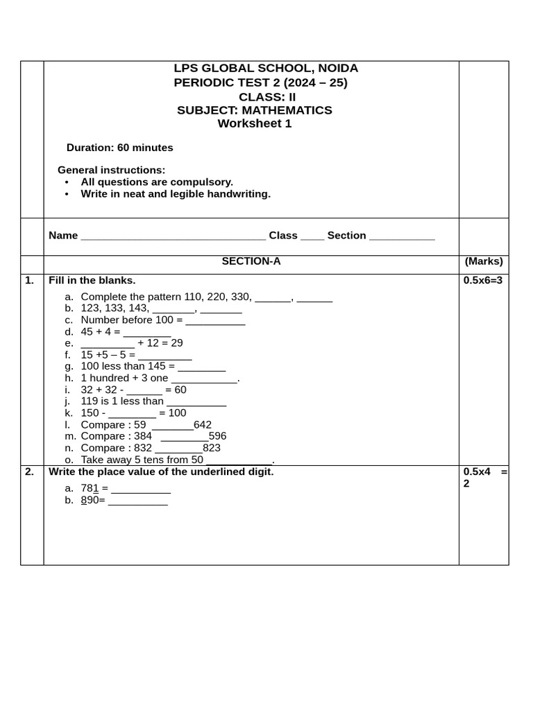 C2 PT 2 WS 1 MATH | PDF