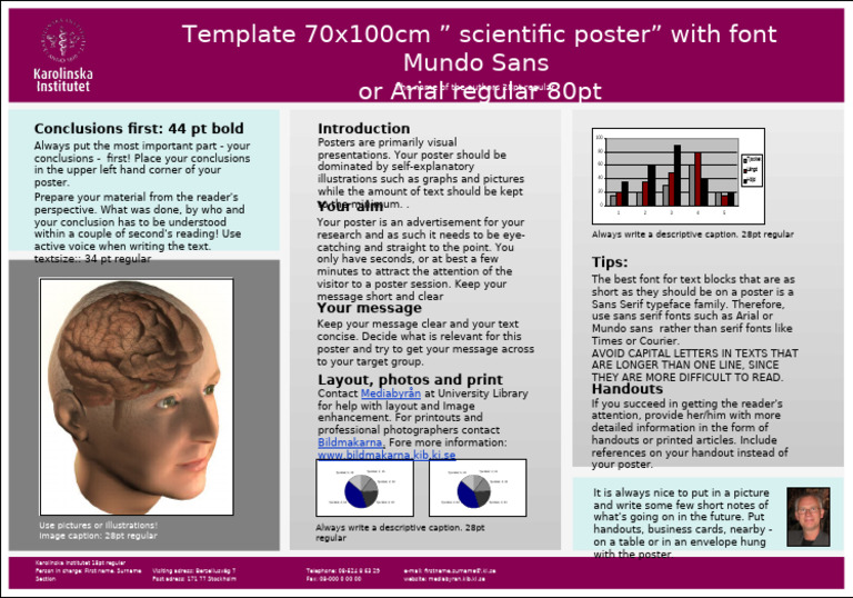 Scientific Poster 100x70 en | PDF | Typefaces | Serif