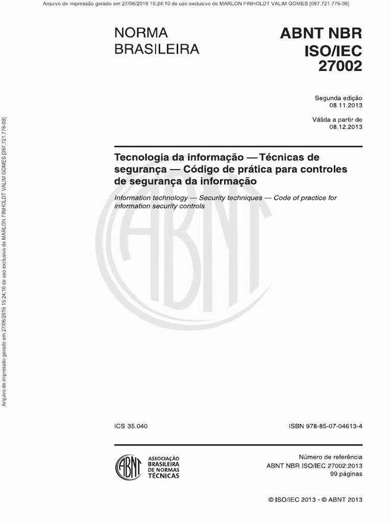 Iso 27002 | PDF