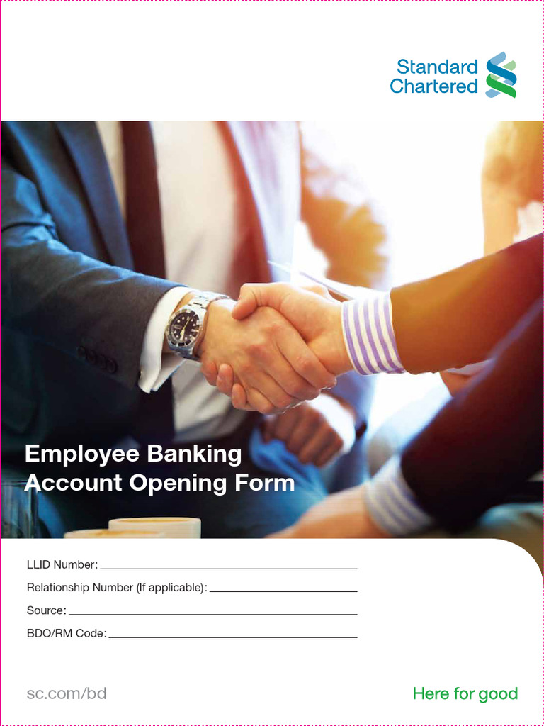 Bd Employee Banking Account Opening Form (2) | PDF | Cheque | Payments