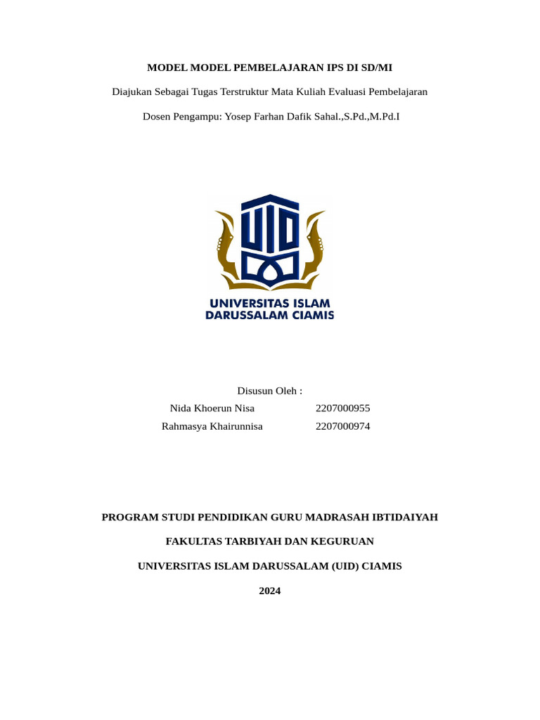 Ips Model Model Pembelajaran | PDF
