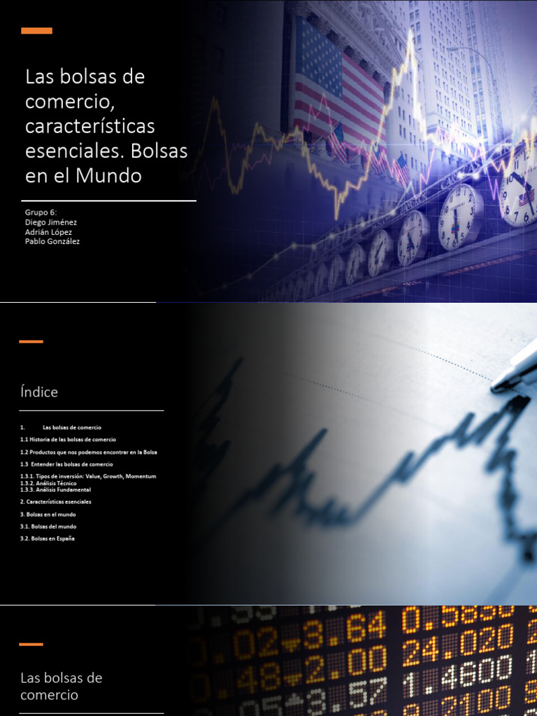 Presentación Bolsas de Comercio | PDF | Bolsa | Nasdaq
