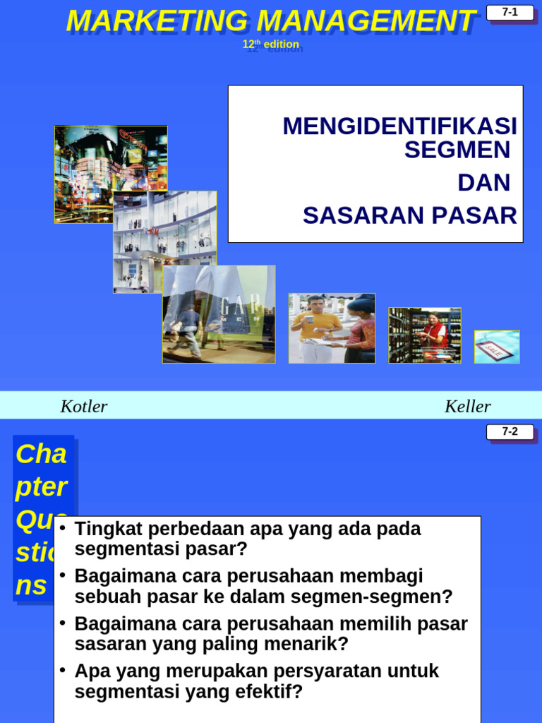 Mengidentifikasi Segmen Sasaran Pasar | PDF | Market Segmentation ...