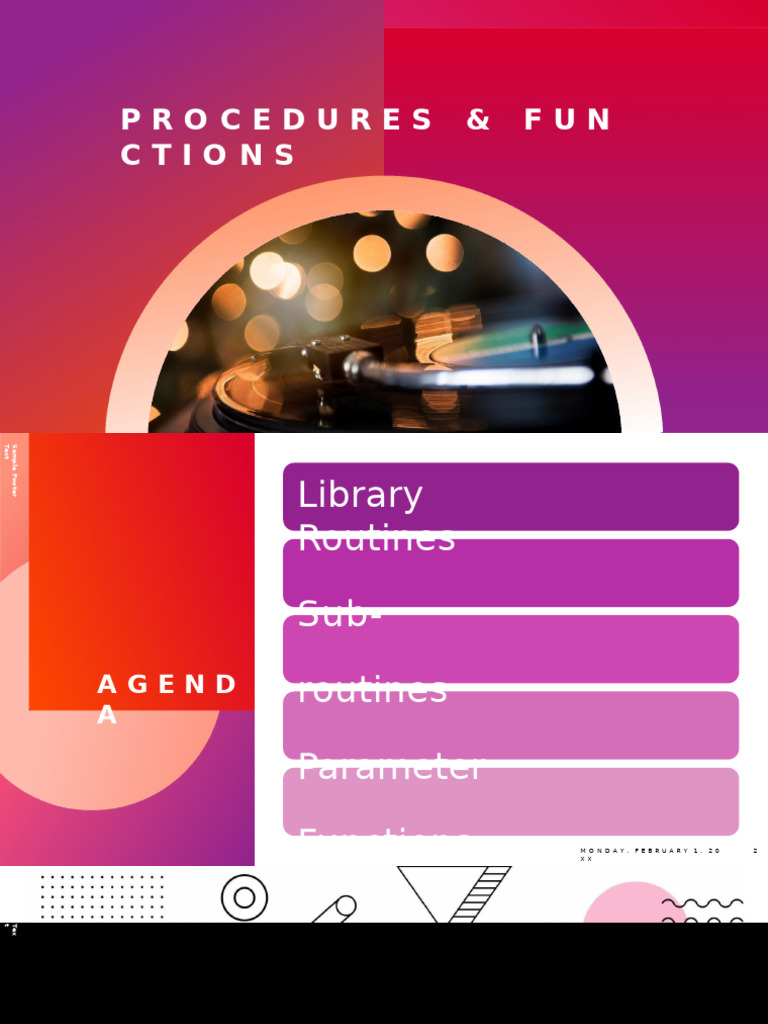 Programming Functions & Procedures | PDF | Parameter (Computer Programming) | Computer Engineering
