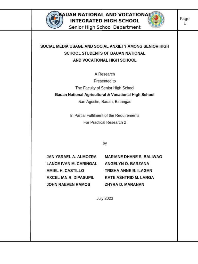 PR2 Chapter 3 | PDF | Questionnaire | Survey Methodology