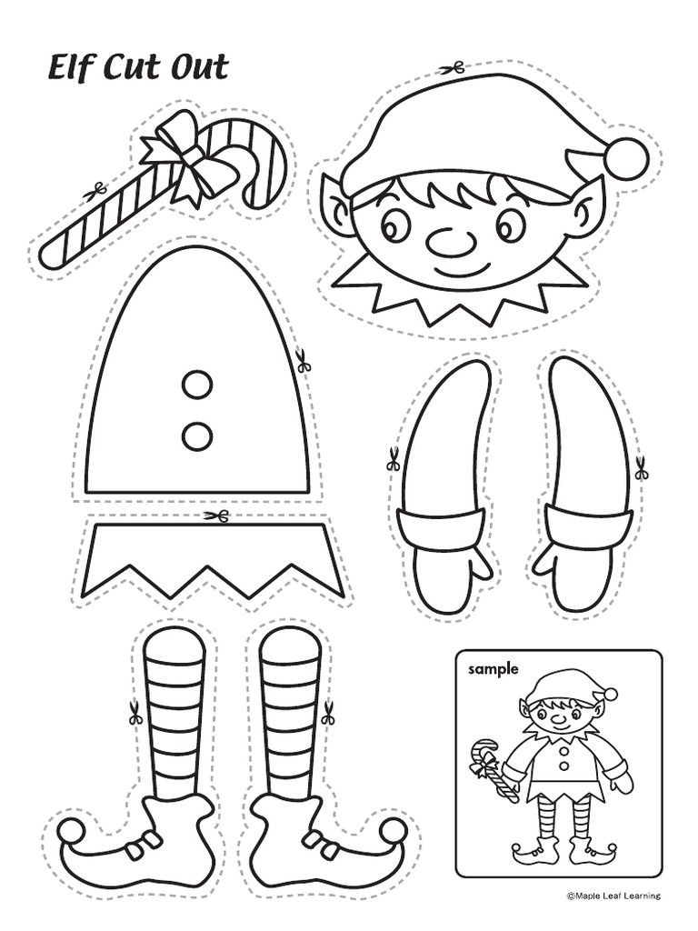 Elf Cut Out Activity | PDF