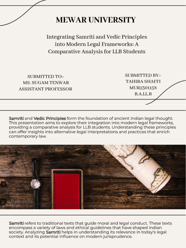 Slidesgo Integrating Samriti and Vedic Principles Into Modern Legal ... Slidesgo Integrating Samriti and Vedic Principles Into Modern Legal ...