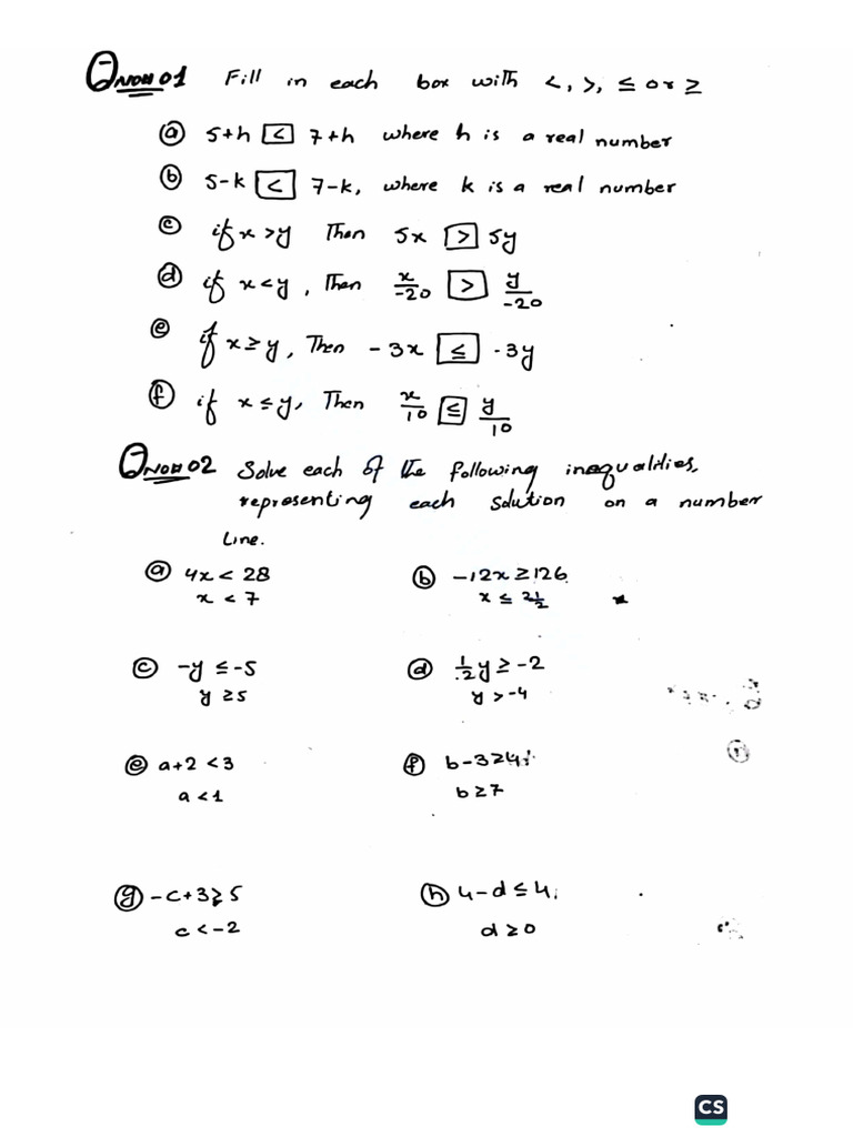 Oxford D2 Math 8th Edition CHAP 3 Exercise 3A | PDF