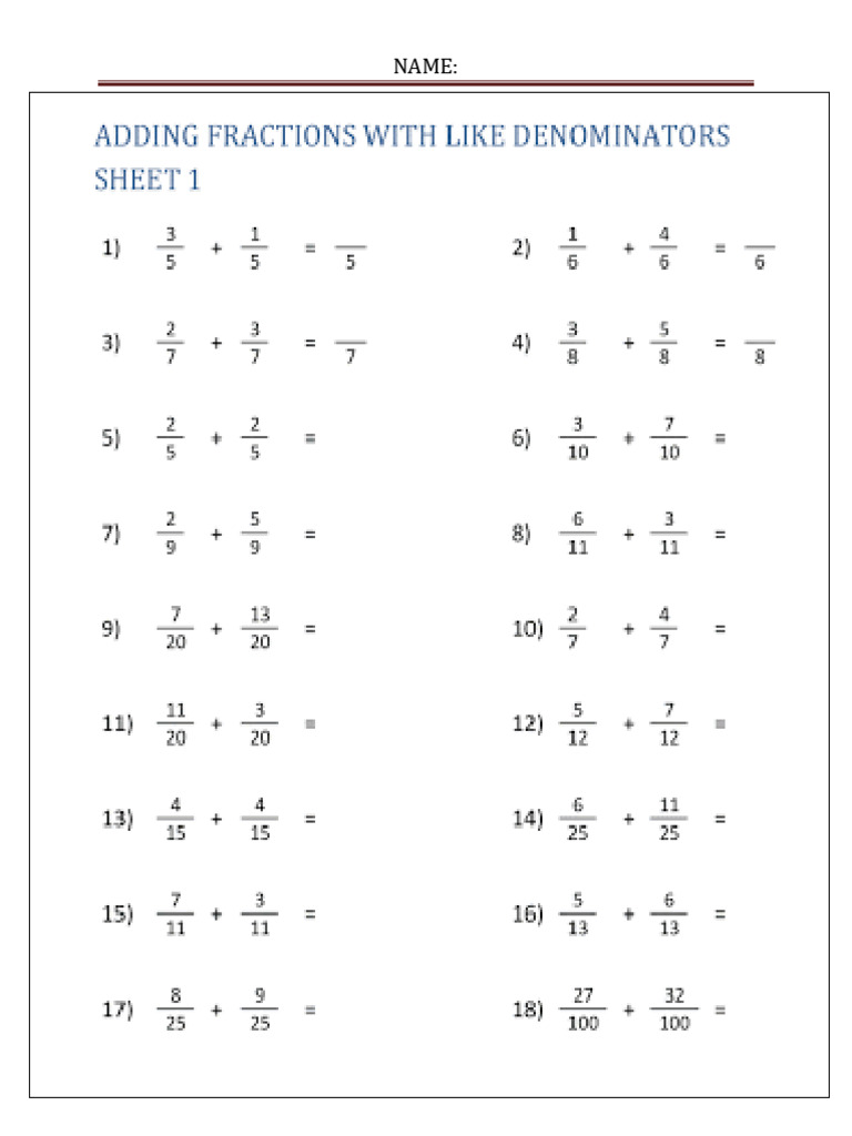 Worksheet One Grade 7 | PDF