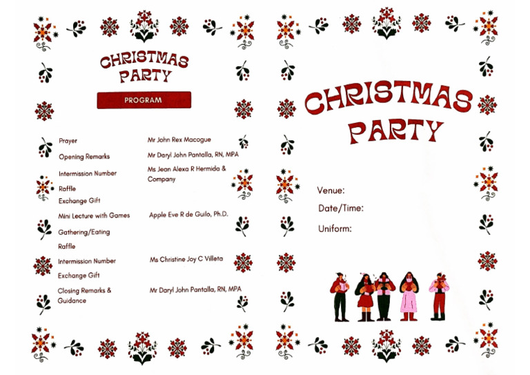 Christmas Party Program | PDF