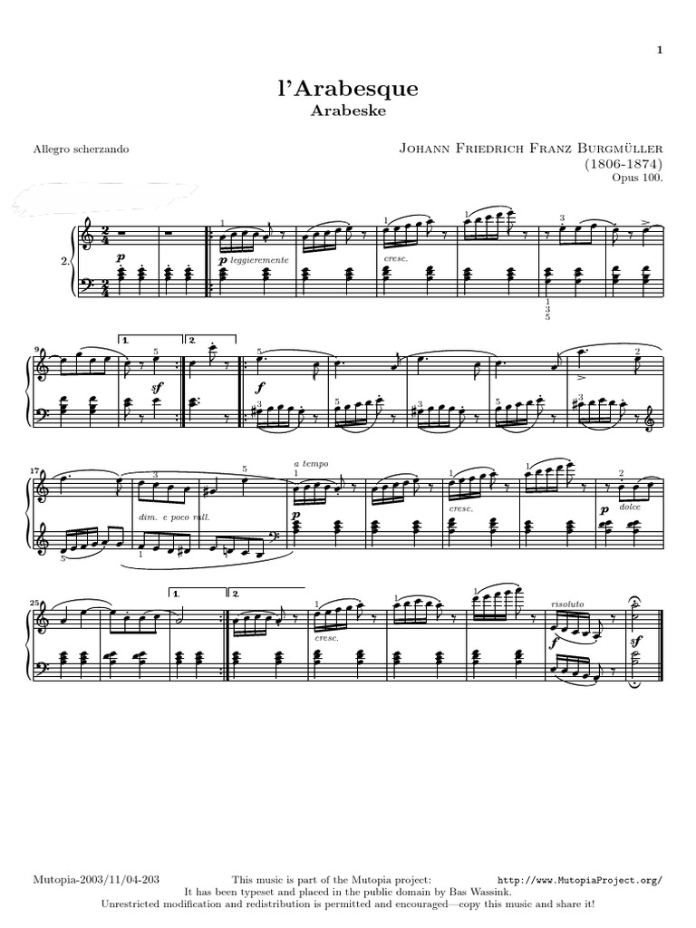 l'Arabesque | PDF | Musical Forms | Elements Of Music