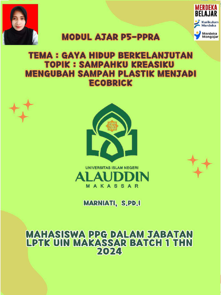 Modul Ajar P5-PPRA-MARNIATI-R4 KLP.3--- | PDF