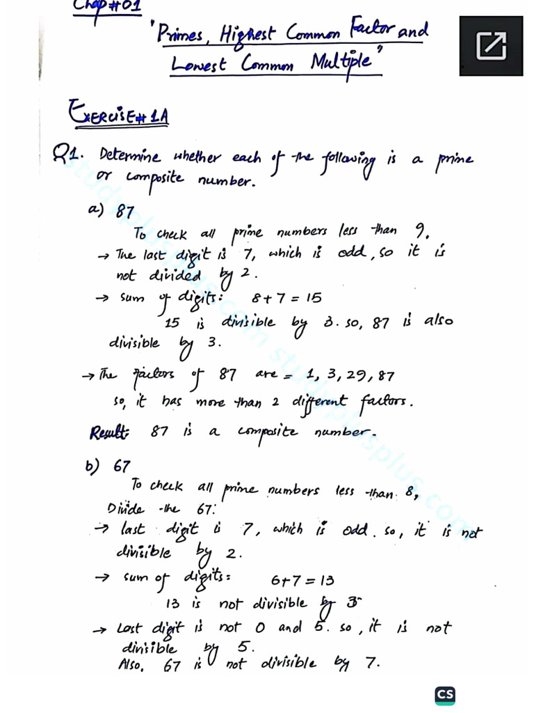Oxford D1 Math 8th Edition CHAP 1 Exercise 1A | PDF