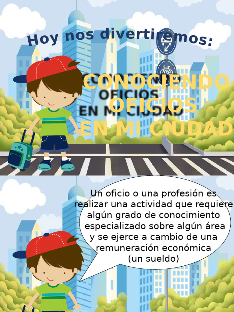 Oficios Esenciales en Mi Ciudad | PDF