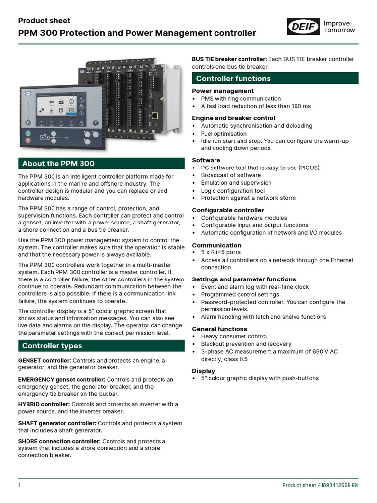 PPM 300 Controller Overview | PDF | I Pv6 | International ...