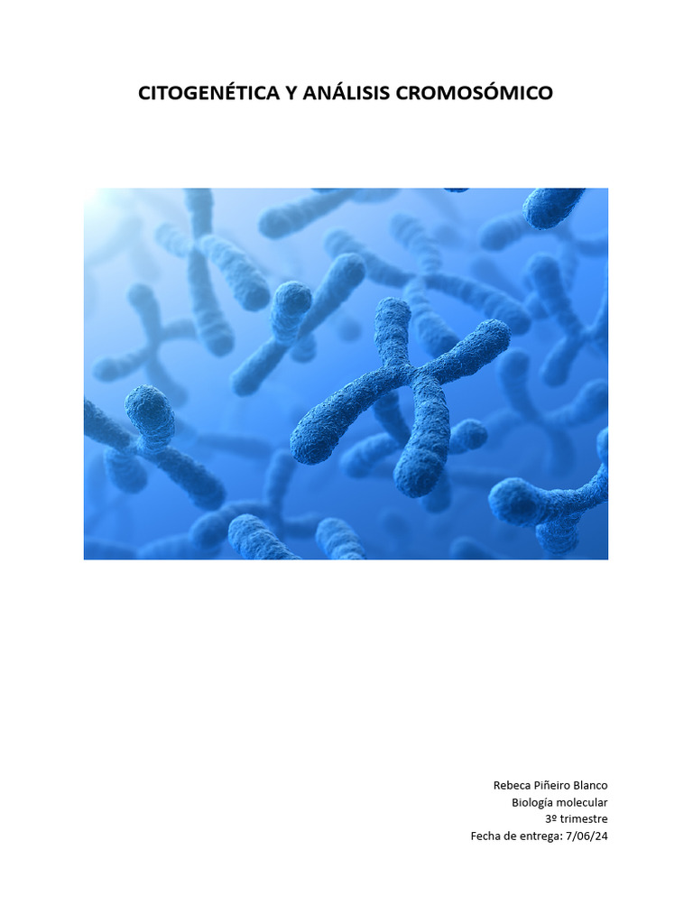Citogenética y Análisis Cromosómico | PDF | Citogenética | Cromosoma