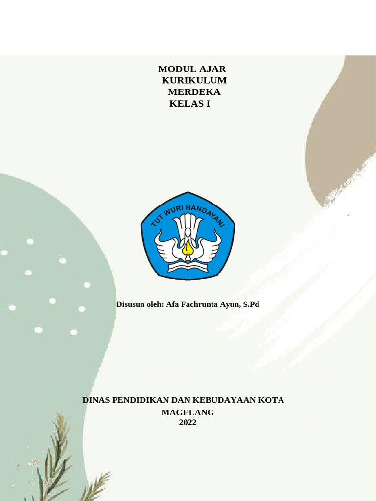 Modul Ajar Fase A Modul Model | PDF