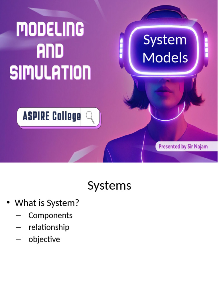 Understanding System Models | PDF | System | Mathematical Model