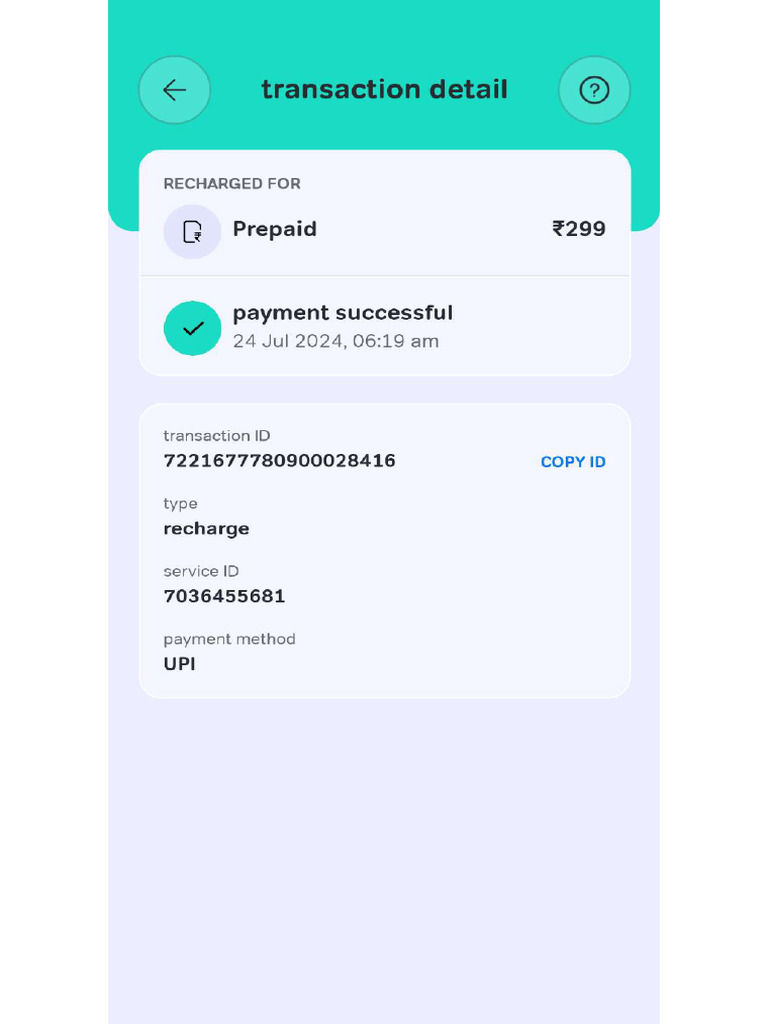 Mobile Recharge Bill | PDF