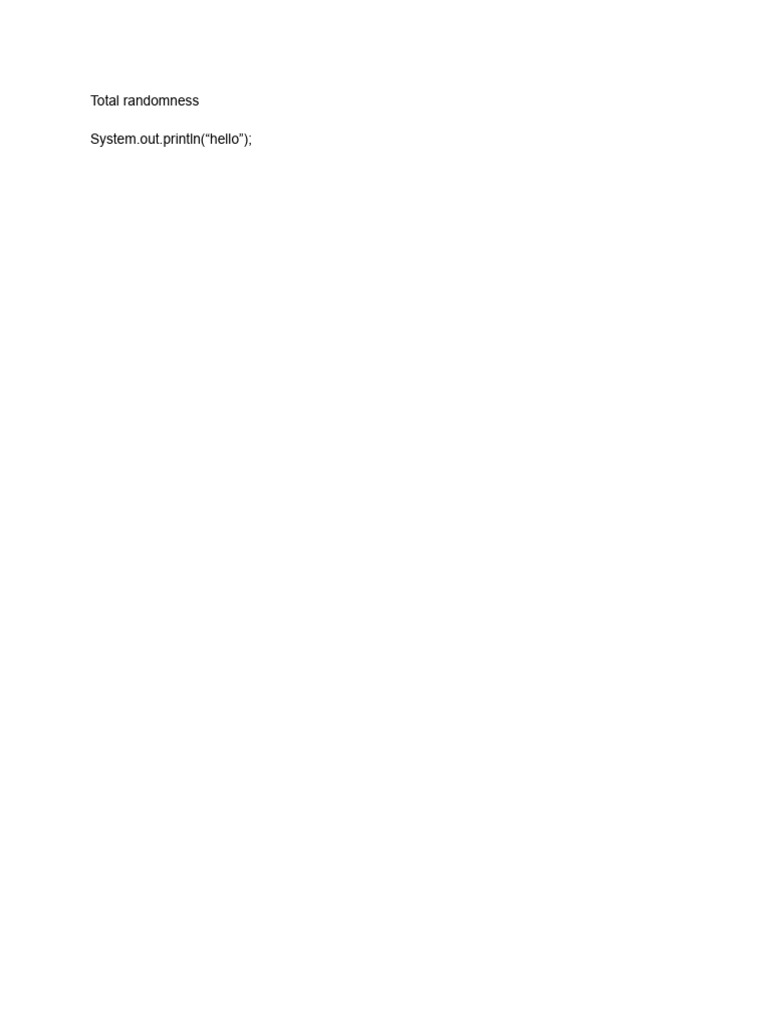 Java Output Example: Hello World | PDF