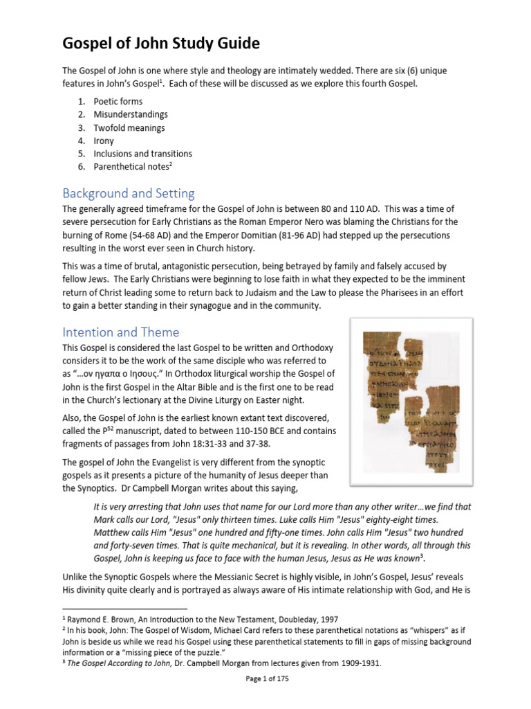 Gospel-of-John-Study-Guide-48 | PDF | John The Apostle | John The Baptist