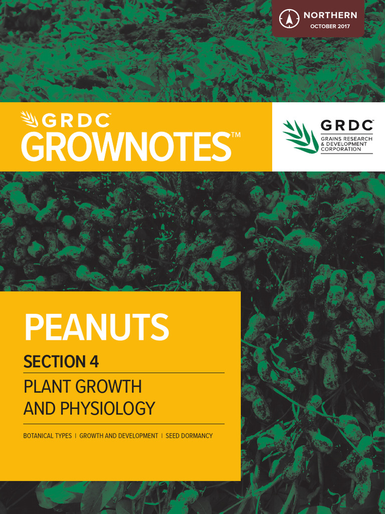 GrowNote Peanuts North 04 Physiology | PDF | Seed | Peanuts