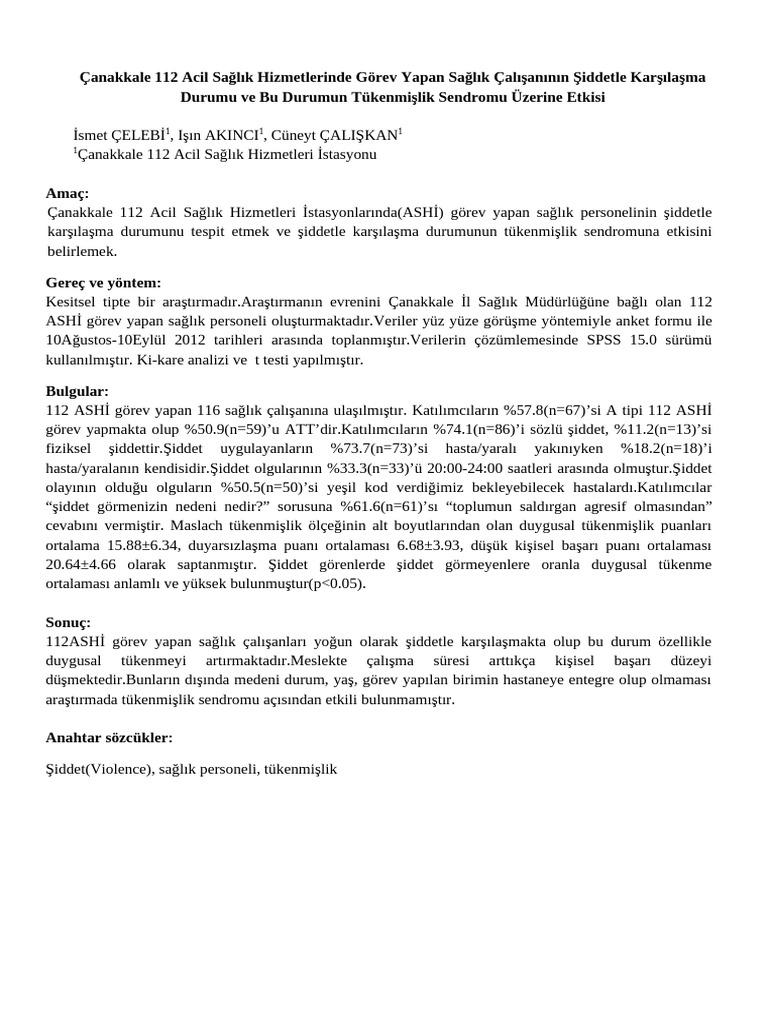 Şiddet Makale | PDF