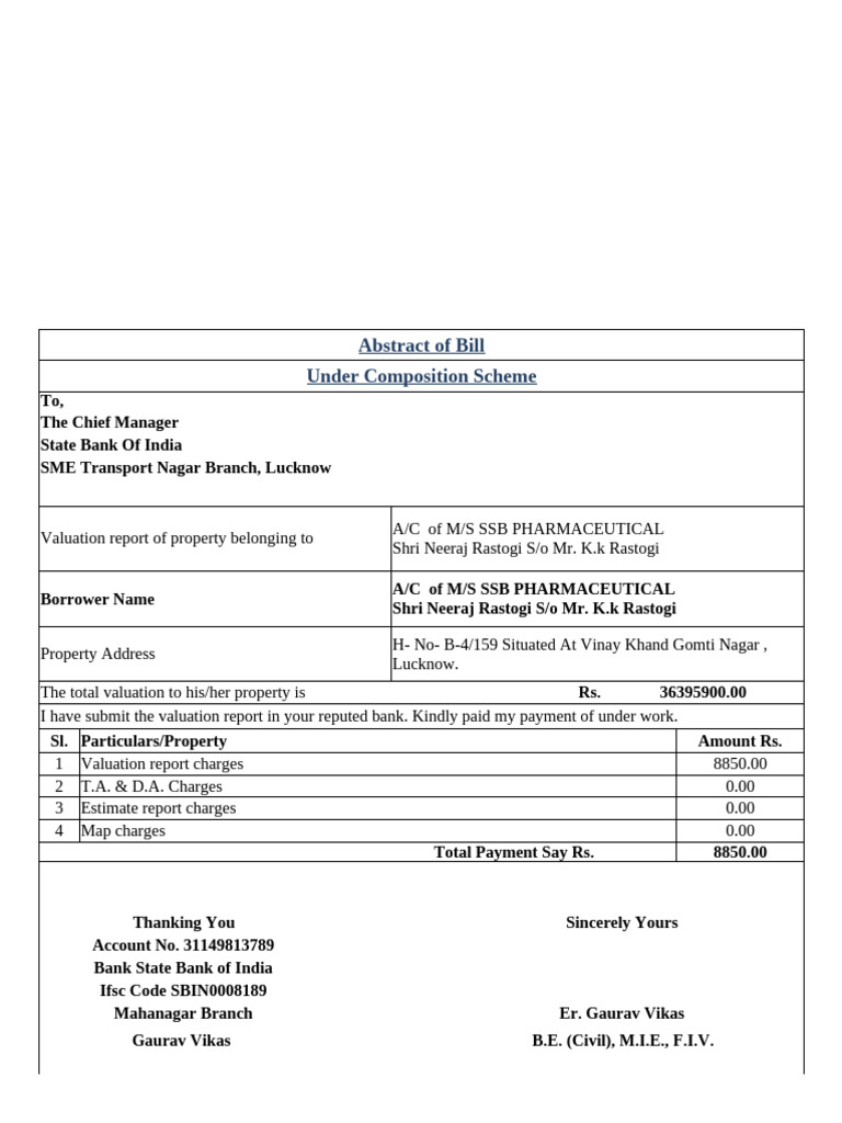 001 Mr. Neeraj Rastogi | PDF | Real Estate Appraisal | Valuation (Finance)