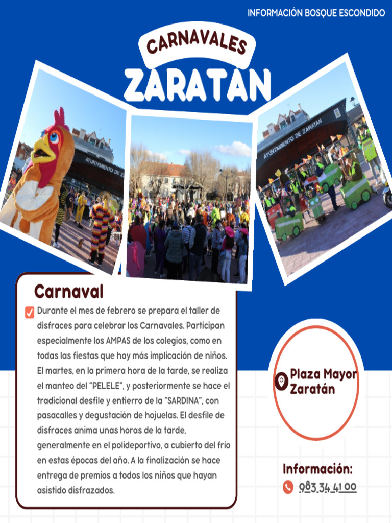 Taller de Disfraces y Carnaval en Zaratán | PDF