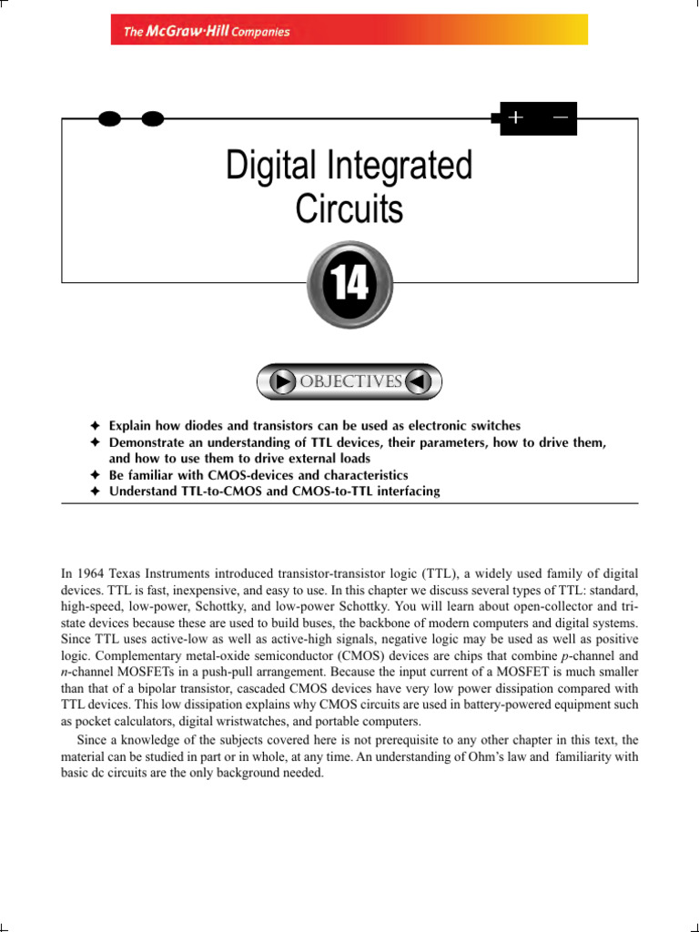 Digital Principles & Applications - (Chapter 14. Digital Integrated Circuits) | PDF | Bipolar ...