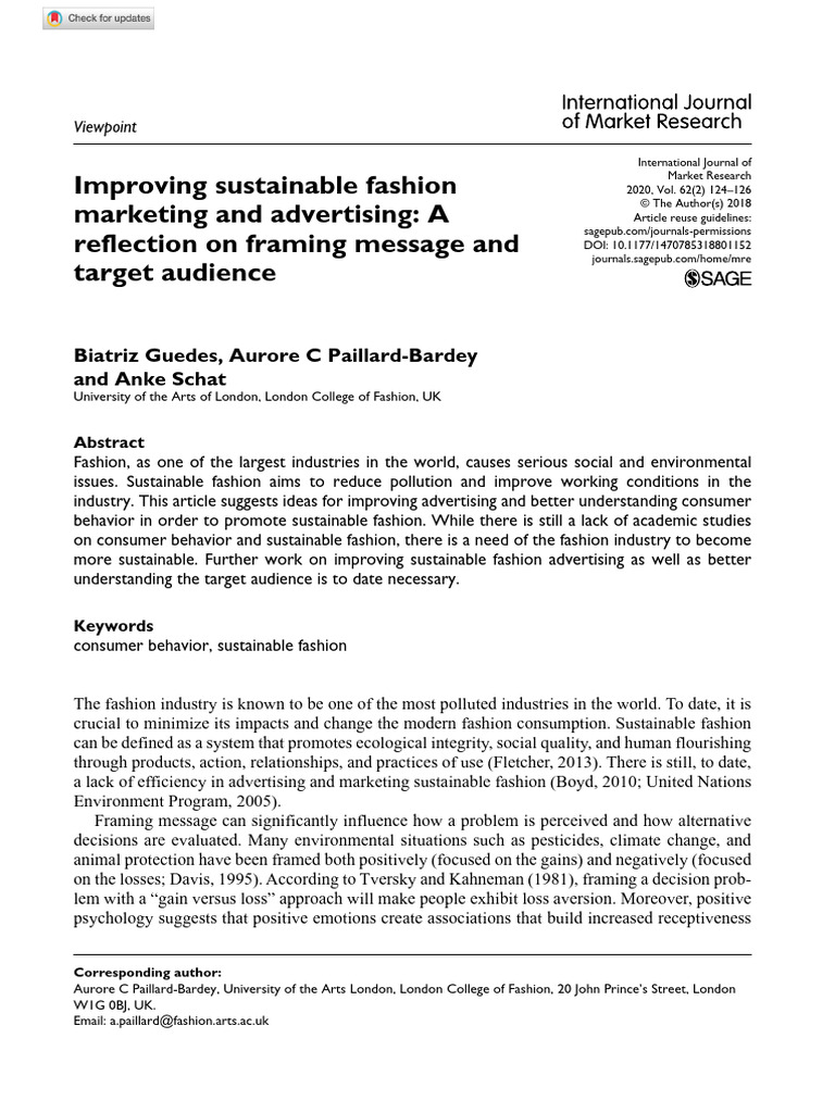 2020 - Guedes - Paillard-Bardey - Schat | PDF | Empathy | Sustainability