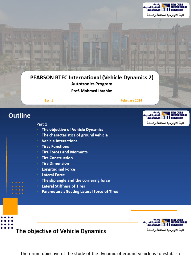 Vehicle Dynamics 1 | PDF | Tire | Vehicles
